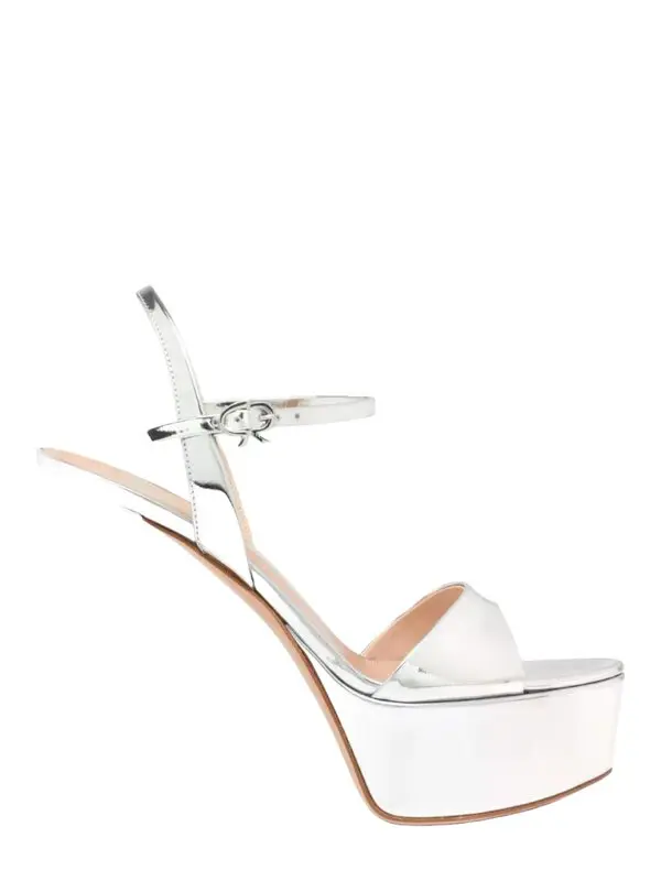 GIANVITO ROSSI 85mm Marlena Platform Sandals - Silver