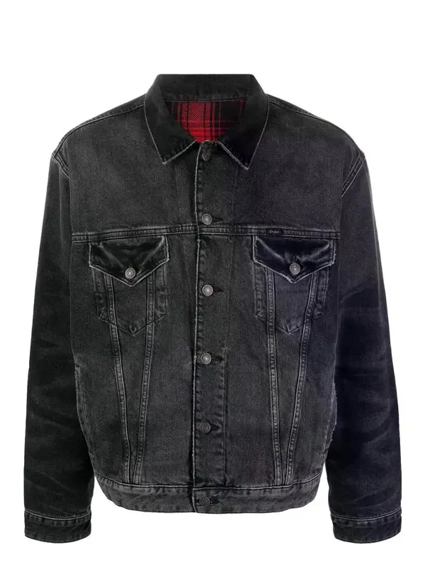 Polo Ralph Lauren Reversible Checked Denim Jacket - Grey