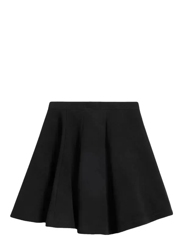 AMI Paris Virgin Wool Skater Skirt - Black