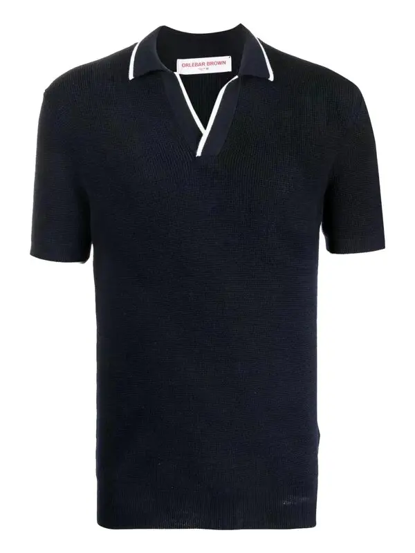 Orlebar Brown Horton Striped Polo Shirt - Blue