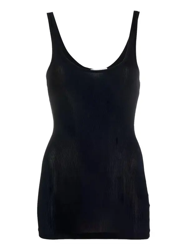 JAMES PERSE Scoop Neck Vest Top - Black