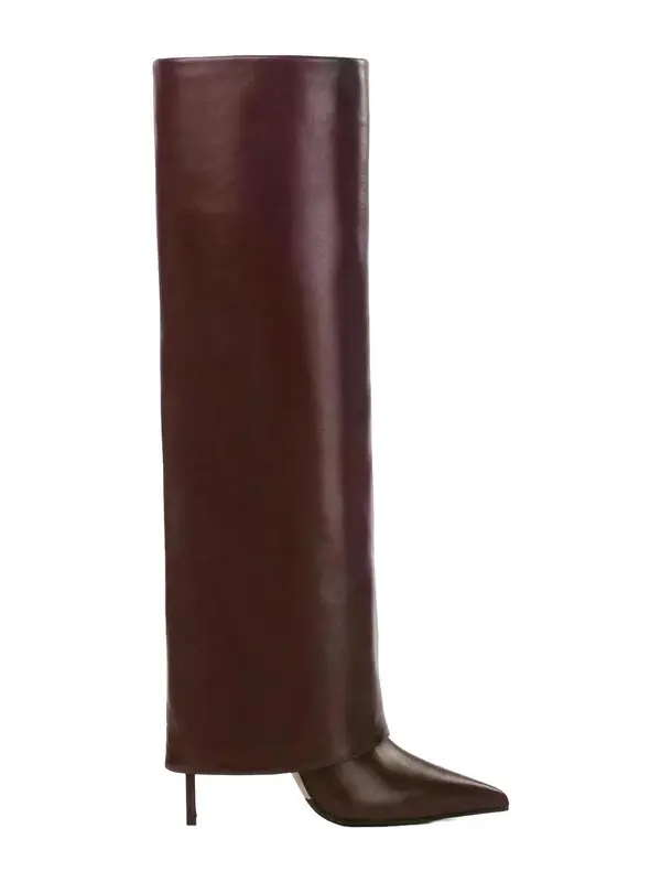 LE SILLA Andy 120mm Layered Leather Boots - Red