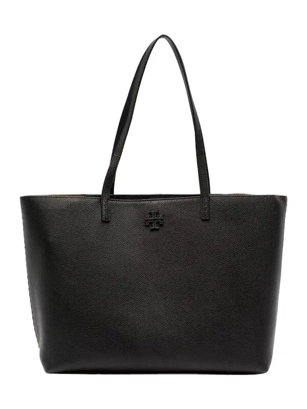 Tory Burch Mcgraw Leather Tote Bag - Black