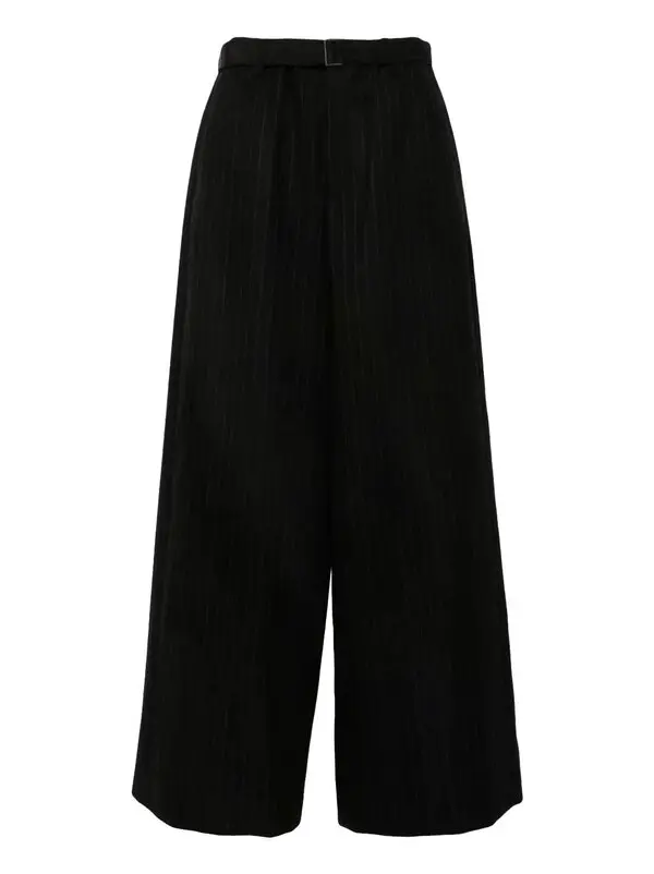 Sacai Pinstriped Palazzo Pants - Black