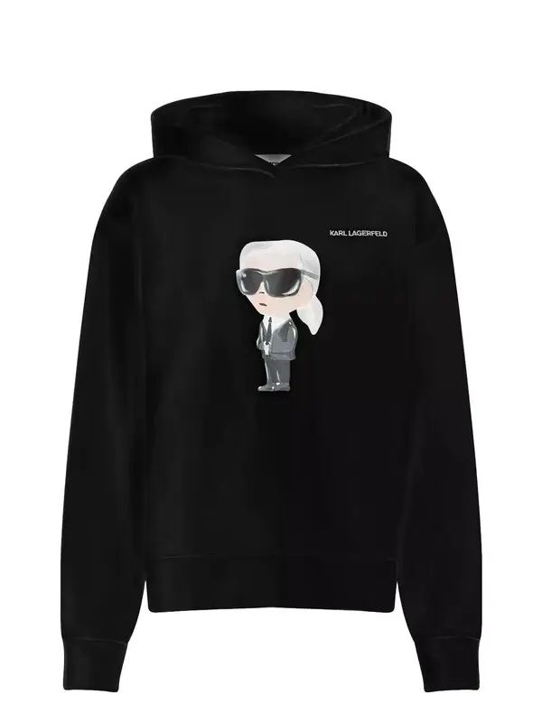 Karl Lagerfeld Ikon Hoodie - Black