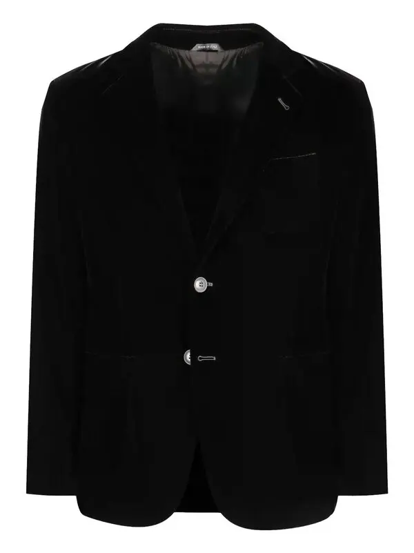 Giorgio Armani Single-breasted Blazer - Black
