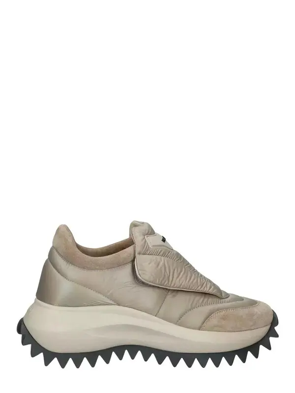 VIC MATIE Leather Panelled Running Sneakers - Neutrals