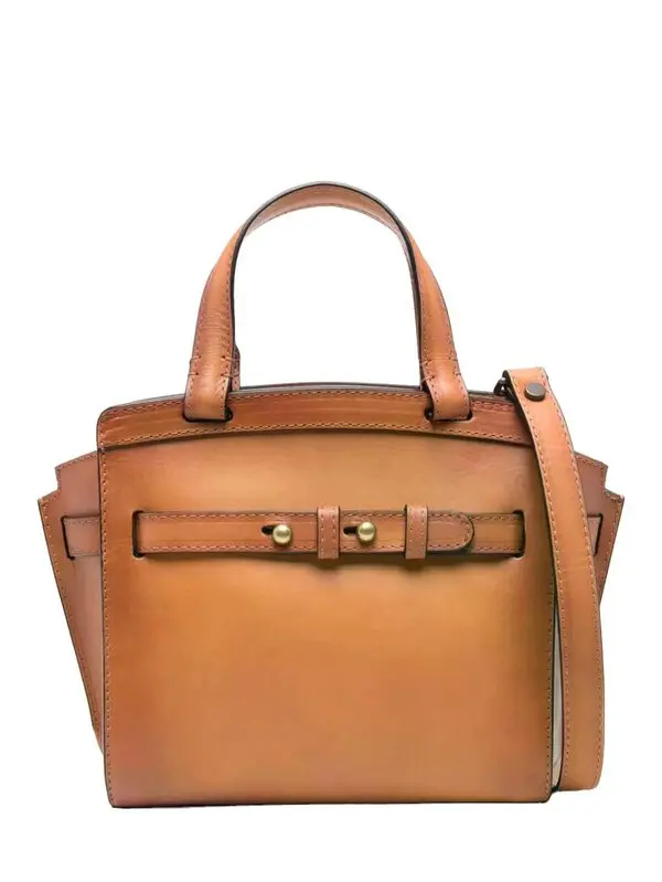 Officine Creative Saddle 009 Leather Tote Bag - Brown