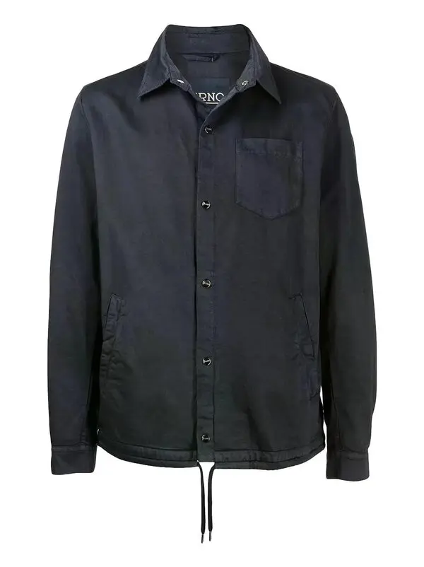 Herno Button-down Shirt Jacket - Blue