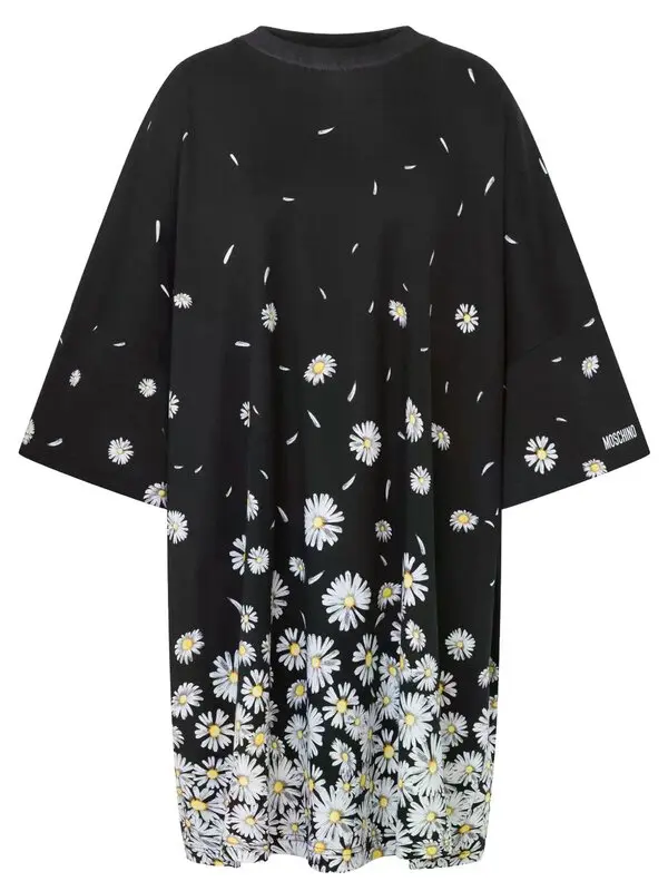 Moschino Floral-print Mini Dress - Black