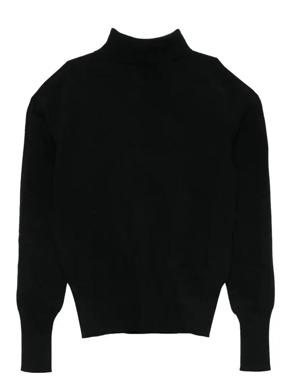 D.exterior Turtleneck Wool-blend Sweater - Black