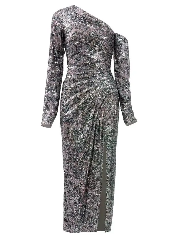 Tadashi Shoji Sevilla Off-the-shoulder Sequin Dress - Neutrals