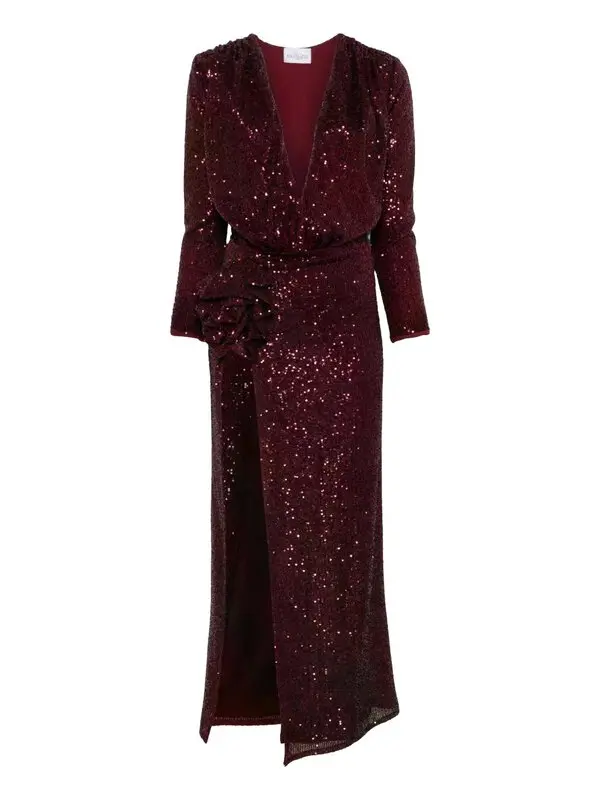 ANA RADU Sequin-embellished Bodysuit And Skirt Set - Red
