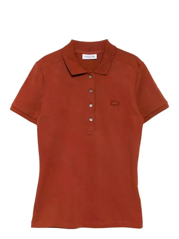 Lacoste Logo-patch Polo Top - Brown