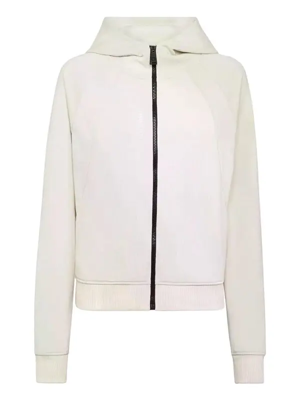 PLEIN SPORT Zip-up Hooded Jacket - Neutrals