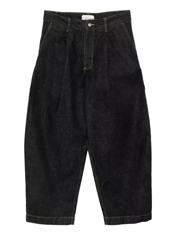 Studio Nicholson Pleated Detailing Jeans - Black