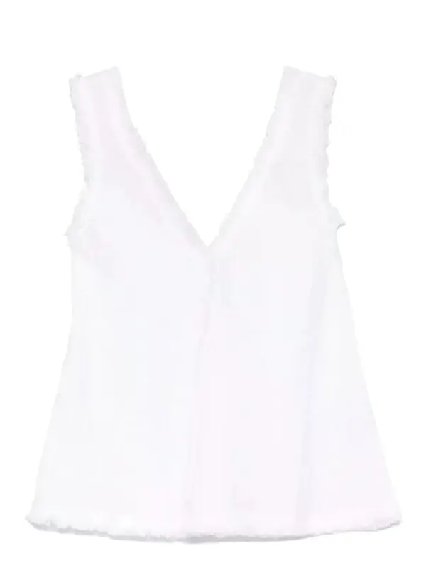 P.a.r.o.s.h Linen Top - White