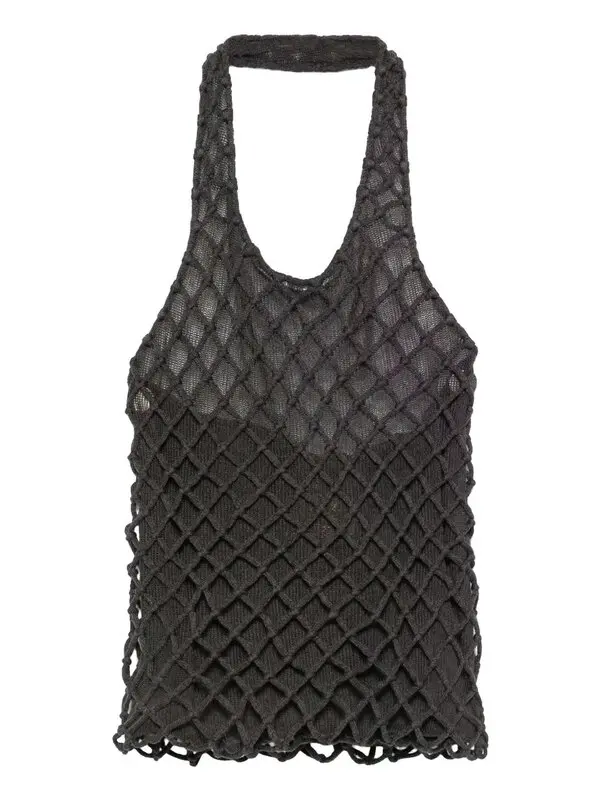 ISA BOULDER Halterneck Top - Grey