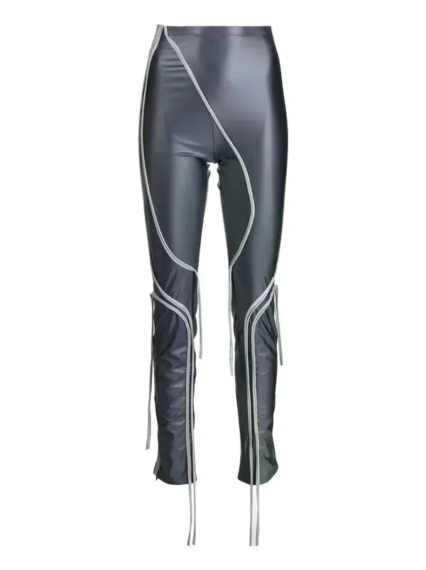 Ottolinger Knit Strap High-waisted Leggings - Grey