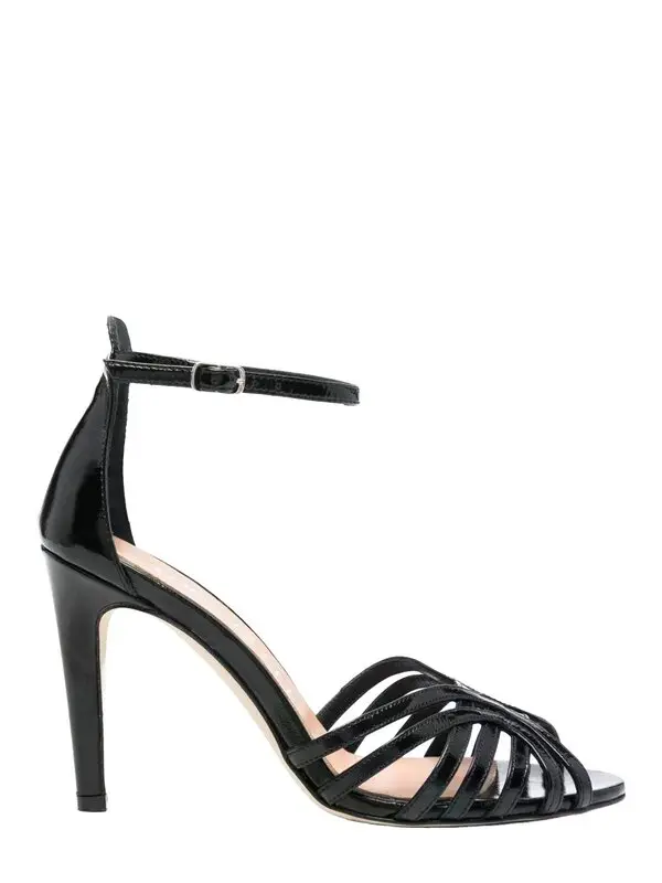 THE SELLER 100mm Leather Sandals - Black