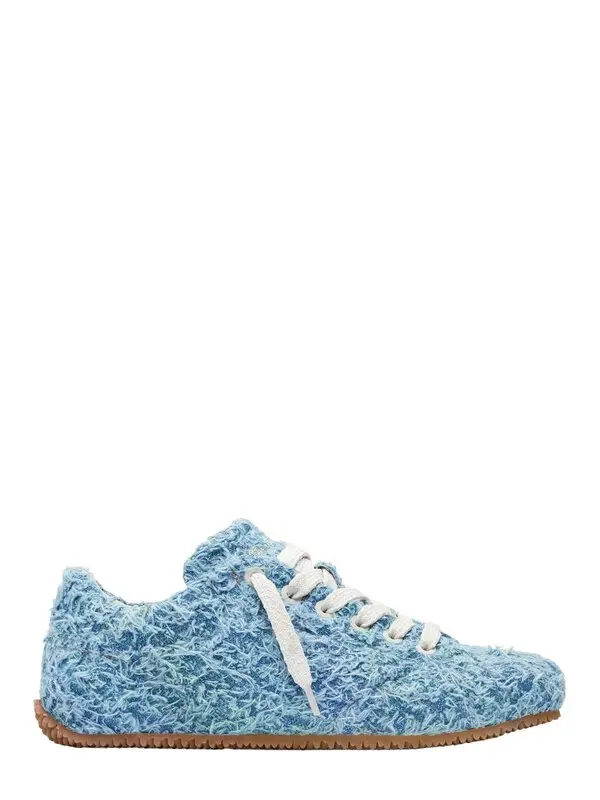 Axel Arigato Tact Fuzzy-textured Lace-up Sneakers - Blue
