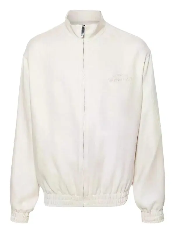 Gcds Embroidered Logo Sport Jacket - Neutrals