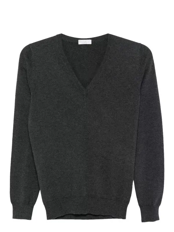 Brunello Cucinelli Cashmere Fine-knit Jumper - Grey
