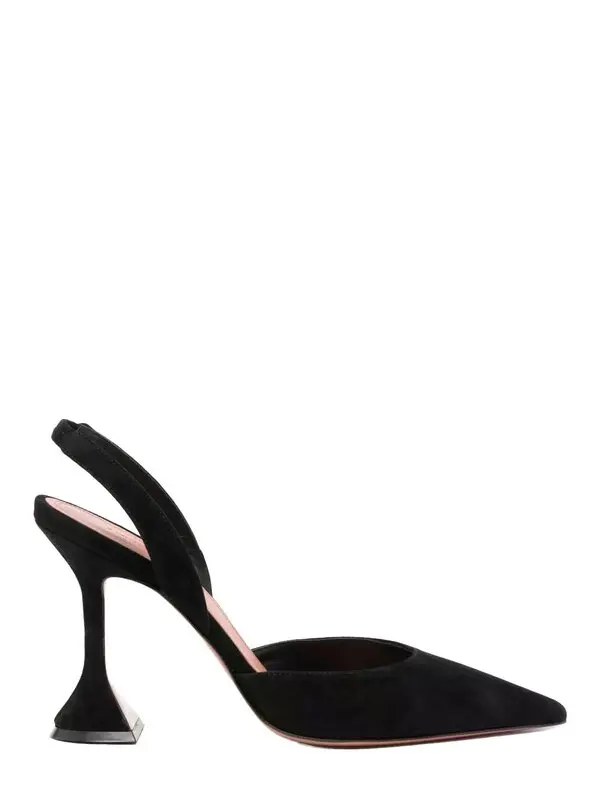 Amina Muaddi 95mm Holli Pumps - Black