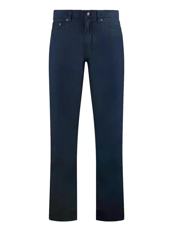 Gant Straight-leg Jeans With Logo Patch - Blue