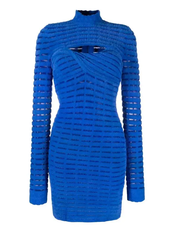 GENNY Iconic Cut-out Mini Dress - Blue