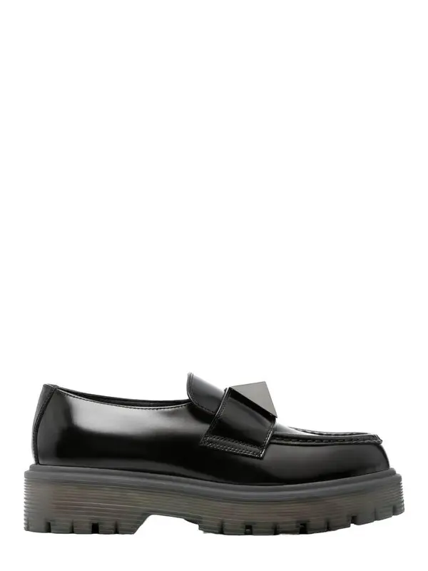 Valentino Garavani One Stud Platform Loafers - Black