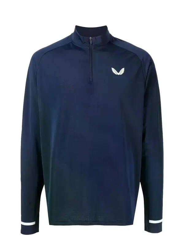 Castore Logo-print Long-sleeve Sweatshirt - Blue
