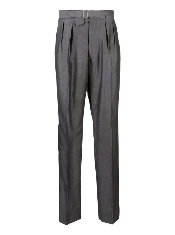 MAISON MARGIELA Belted Tapered Trousers - Grey