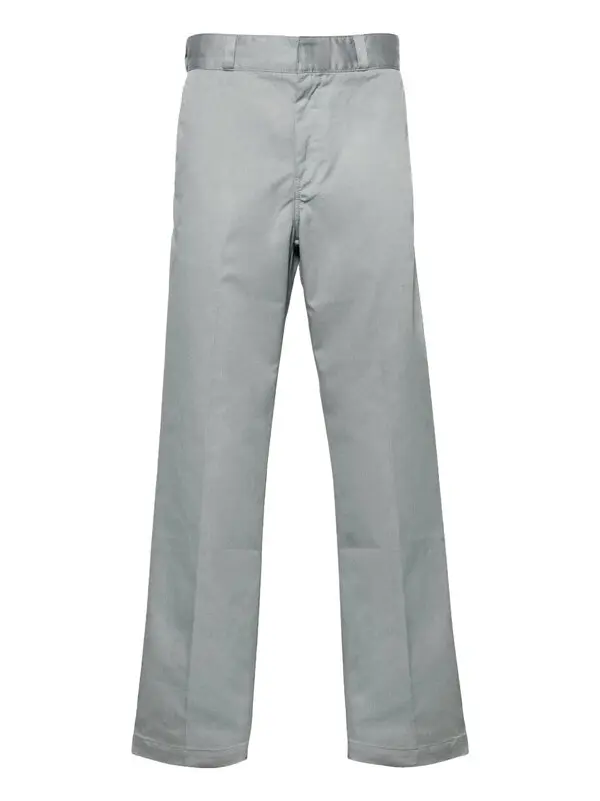 Hugo Pressed-crease Straight-leg Trousers - Grey