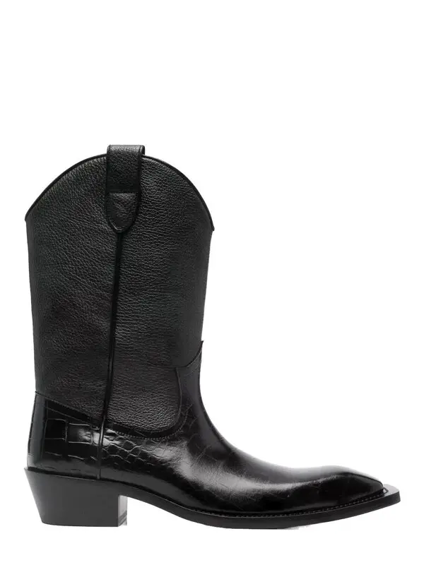 Martine Rose 50mm Cowboy Boots - Black