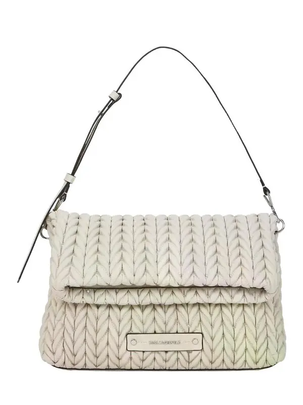 Karl Lagerfeld K/weave Shoulder Bag - Neutrals