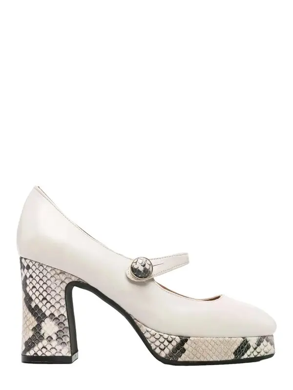 Roberto Festa Kangra 95mm Leather Pumps - Neutrals