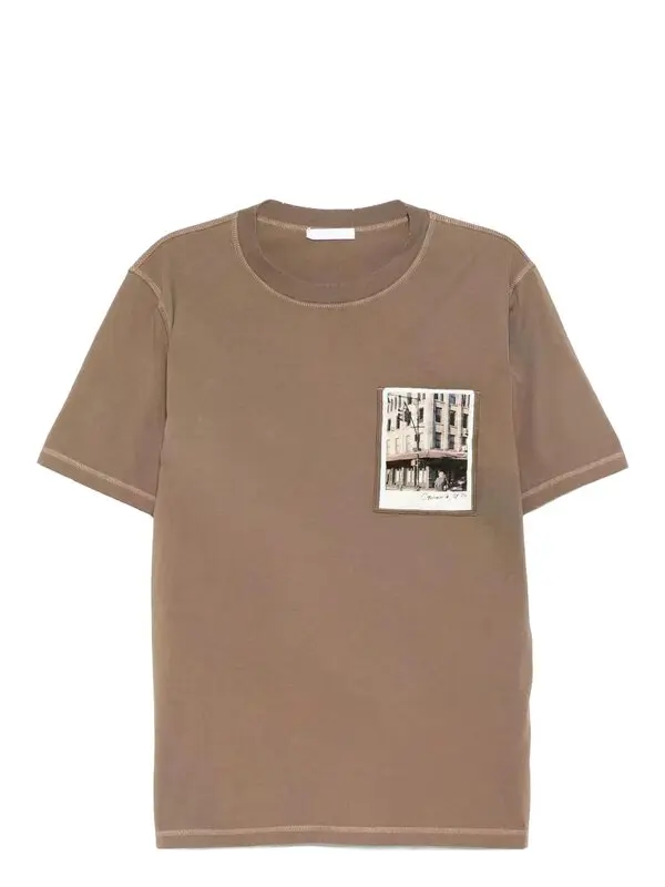 Helmut Lang Postcard T-shirt - Brown