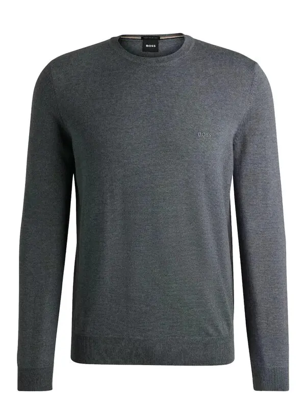 BOSS Crew Neck Jumper - Grey