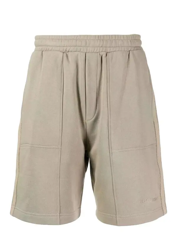 Helmut Lang Logo-embroidered Tape Track Shorts - Brown