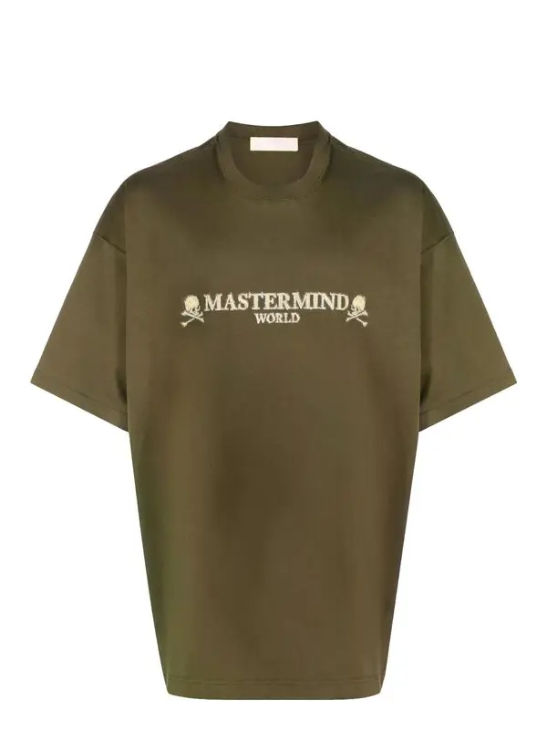 MASTERMIND WORLD Skull-print Cotton T-shirt - Green