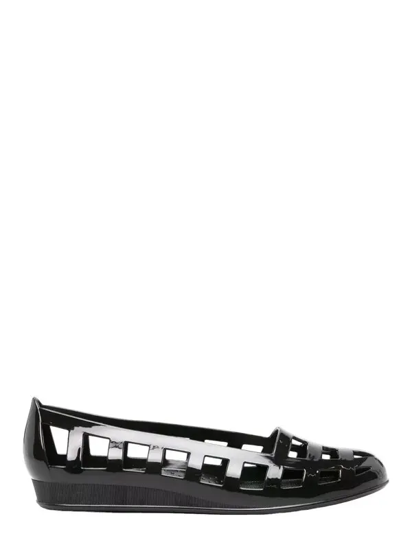 ANCIENT GREEK SANDALS Jelly Ballet Flats - Black