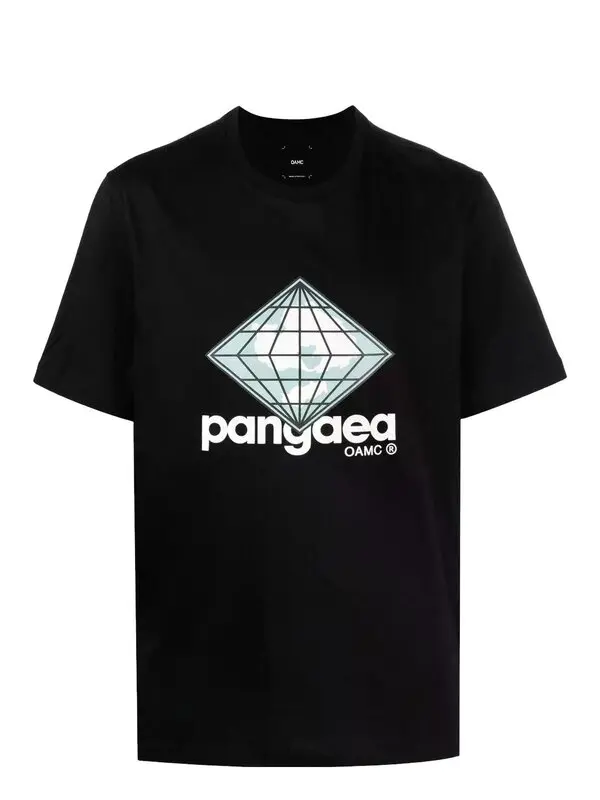 OAMC Graphic-print Crew-neck T-shirt - Black