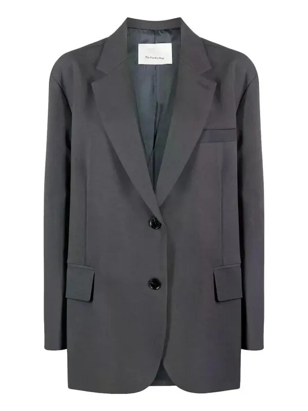 THE FRANKIE SHOP Bea Single-breasted Blazer - Grey