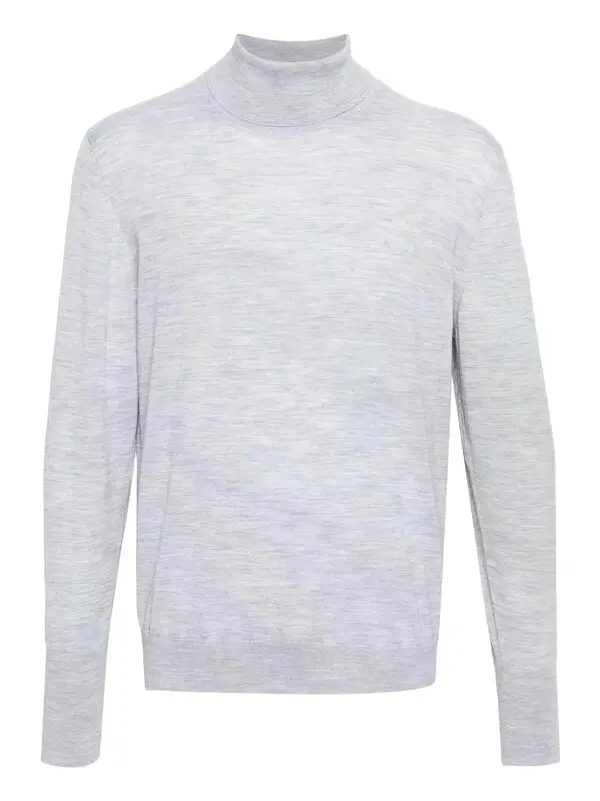 Eleventy Turtleneck Wool Jumper - Grey
