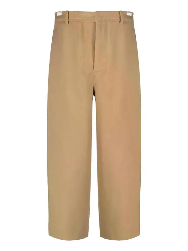 Marni Cropped-leg Trousers - Neutrals