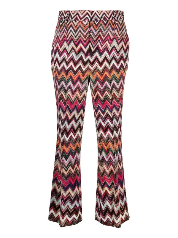 Missoni Zigzag Lurex Trousers - Pink