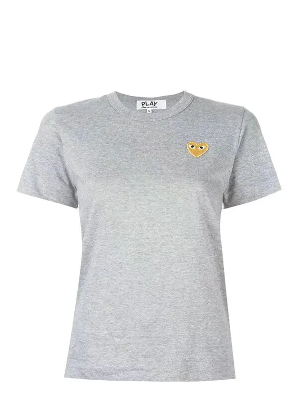 Play Comme Des Garcon Heart Logo T-shirt - Grey