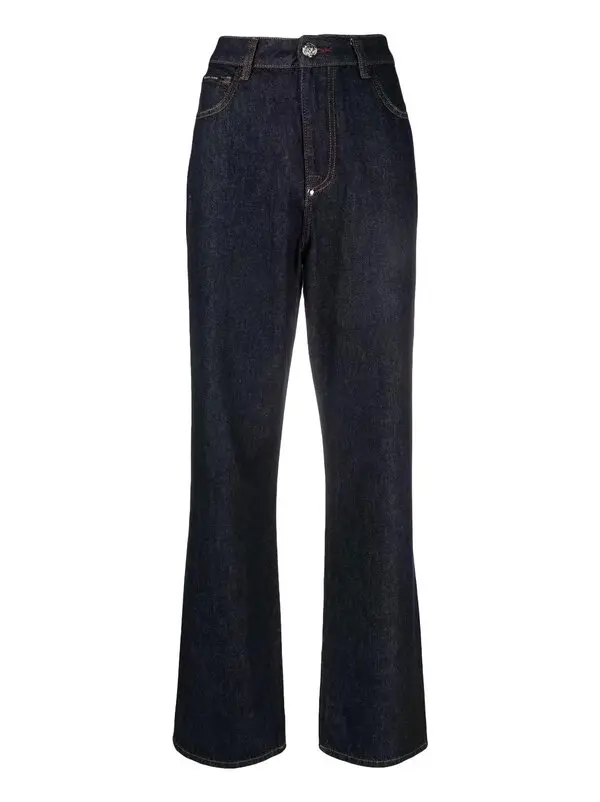 Philipp Plein Iconic Loose Fit Jeans - Blue