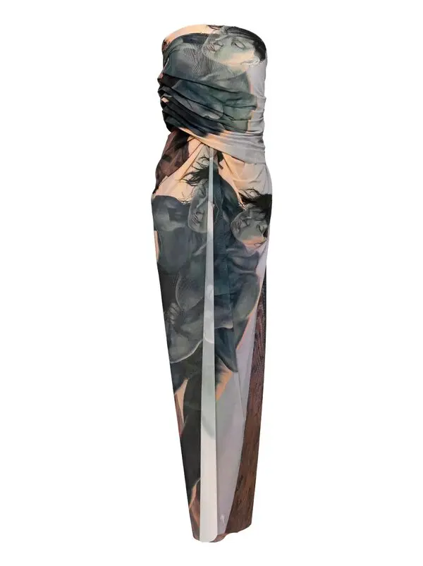 SANKUANZ Mesh Skirt - Grey